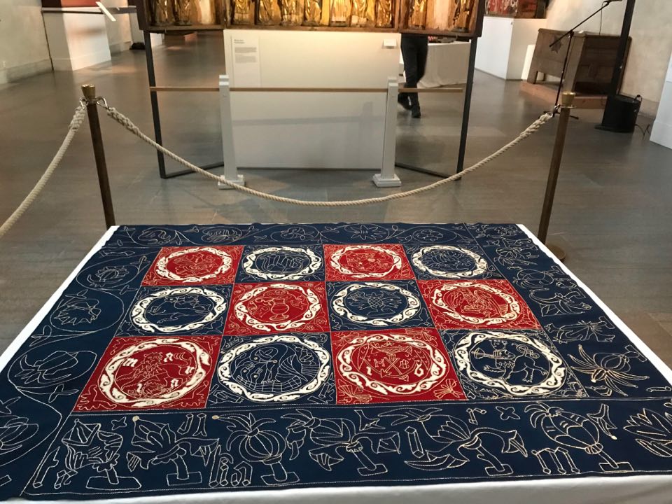 Gilt leather embroidery exhibition at the Swedish History museum ...